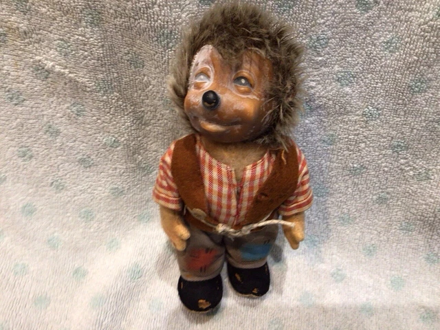 RARE GERMAN 1950S Vintage Steiff Hedgehog Dolls - Mecki, Micki, Macki ...