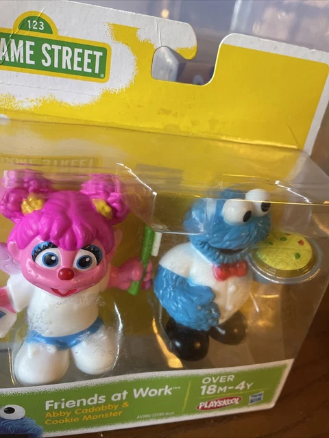 NEW HASBRO FRIENDS at Work Sesame Street Playskool Abby & Cookie ...