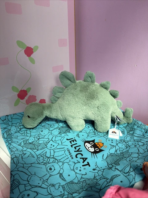 JELLYCAT MEDIUM FOSSILLY Stegosaurus Dinosaur Retired £52.70 - PicClick UK