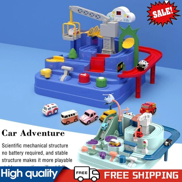 DIY INTERACTIVE VEHICLE Race Tracks Car Toy Preschool Toy for Kid (A ...
