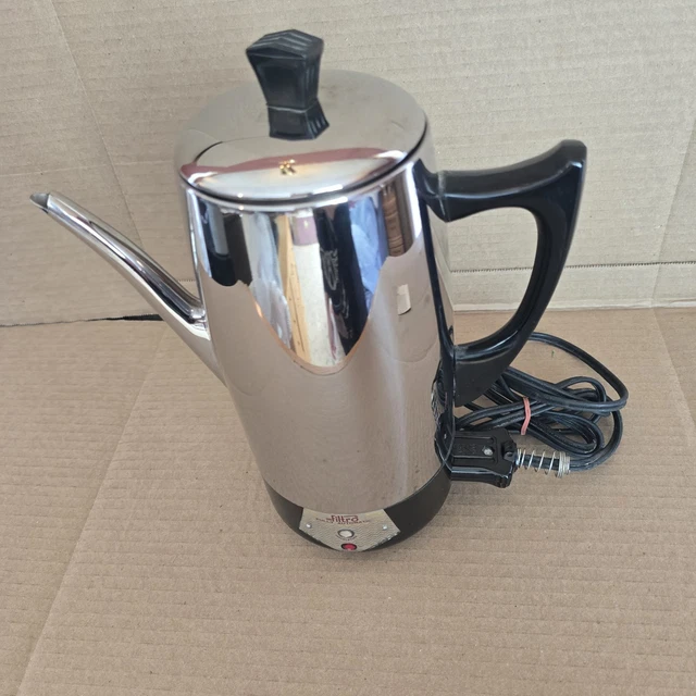 VINTAGE FILTRO AUTOMATIC Electric Coffee Maker Perculator Stainless $48 ...