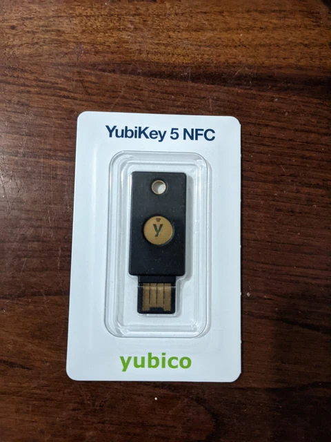 YUBICO YUBIKEY 5 NFC FIDO 2 Factor Authentication USB & NFC Security ...