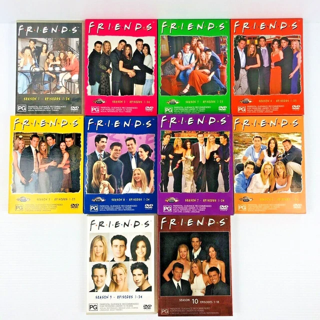 FRIENDS TV SERIES DVD Sets The Complete Seasons 1 to 10 Sitcom Comedy ...