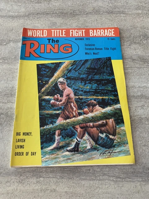 THE RING BOXING Magazine ~ November 1973 ~ Foreman Novel $21.99 - PicClick CA