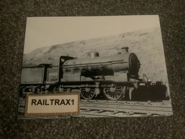 RAILWAY STEAM PHOTOGRAPH - 64253 At Hitchin Shed. (Hertfordshire ...