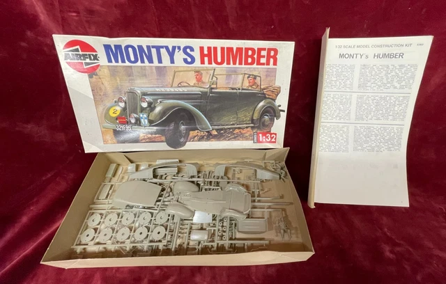 AIRFIX WW2 MONTY'S Humber staff car unused model kit in box 80's new ...