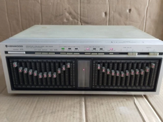 VINTAGE KENWOOD GE-1000 12-Band Stereo Graphic Equalizer AC220-240V VG ...