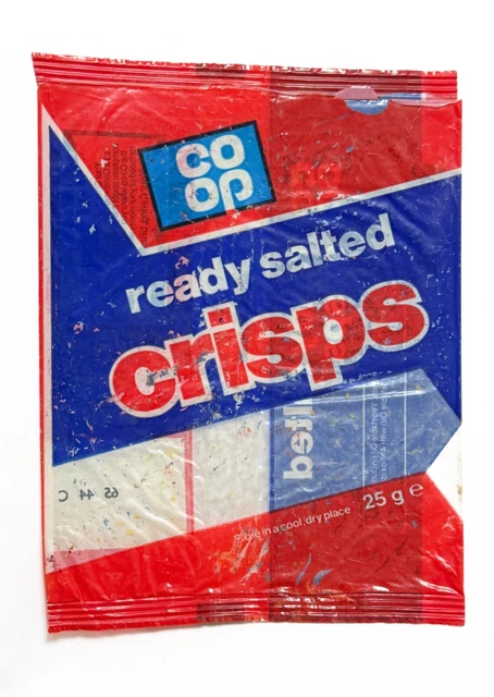 VINTAGE CRISP PACKET Co op Ready Salted Crisps £2.21 - PicClick UK