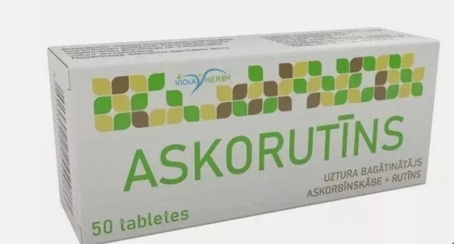ASKORUTIN ASCORUTIN VITAMIN C + Vitamin P Rutin Food supplement 50 tabs ...