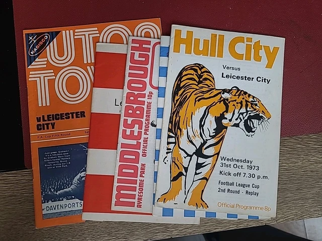 5 X LEICESTER City Away Cup Programmes 1970s £2.22 - PicClick UK
