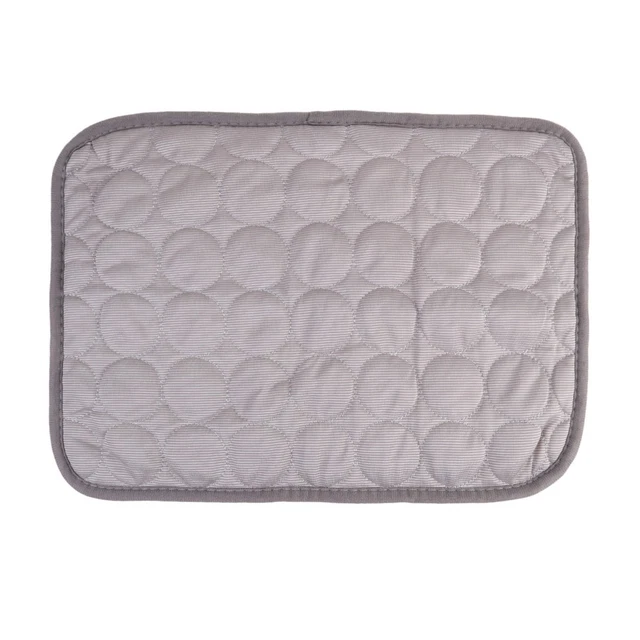PET SUMMER MAT Safe Comfortable Simple Cool Ice Mat for Cat Dog (Grey ...
