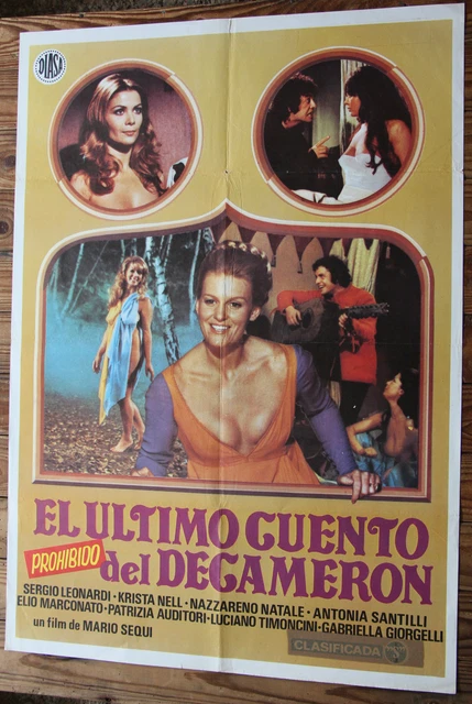 AFFICHE CINÉMA EL Ultimo Conte Du Decameron Vintage Erotic Sex Movie Film Poster EUR 73,49 ...