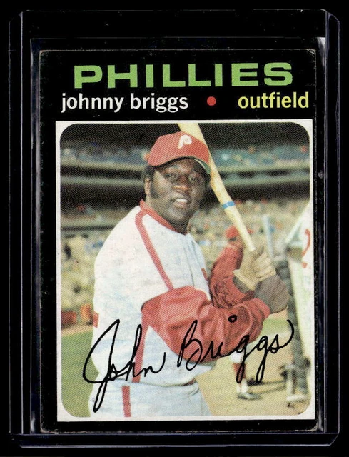 1971 TOPPS #297 Johnny Briggs Philadelphia Phillies VG-EX carte de ...