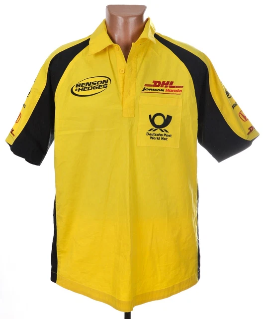DHL JORDAN HONDA Formula 1 F1 One Button Shirt Puma Size S Adult £119. ...
