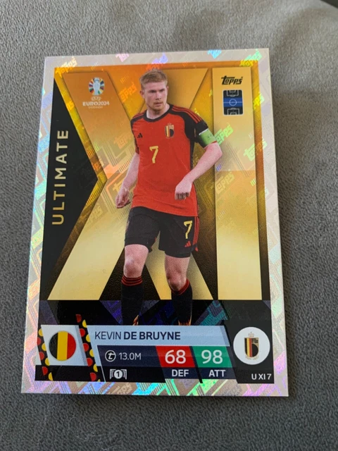 TOPPS MATCH ATTAX UEFA EURO 2024 Kevin De Bruyne Ultimate XI Card U XI 7 EUR 4,08 - PicClick FR