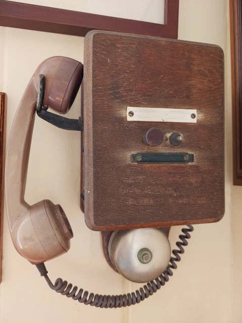 WOODEN RAILWAY SIGNAL box Telephone Unrestored Untested condition ...