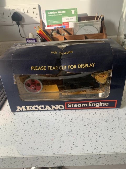 VERY RARE VINTAGE Boxed Meccano Steam Engine With Reverse Power Drive ...