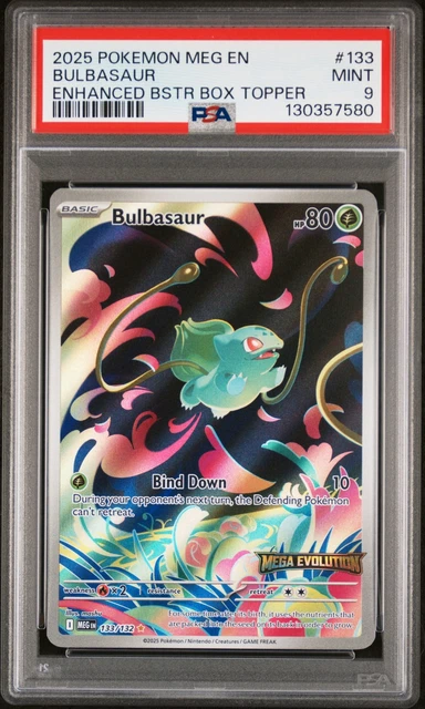 2025 POKEMON MEG En-Mega Evolution Enhanced Booster Box Topper ...