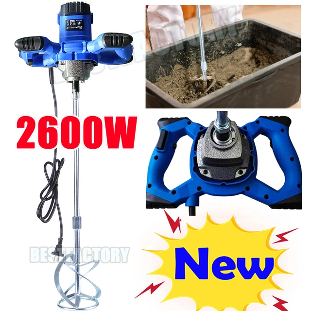 ELECTRIC MIXING PADDLE Paint Plaster Cement Concrete Mortar - Full ...
