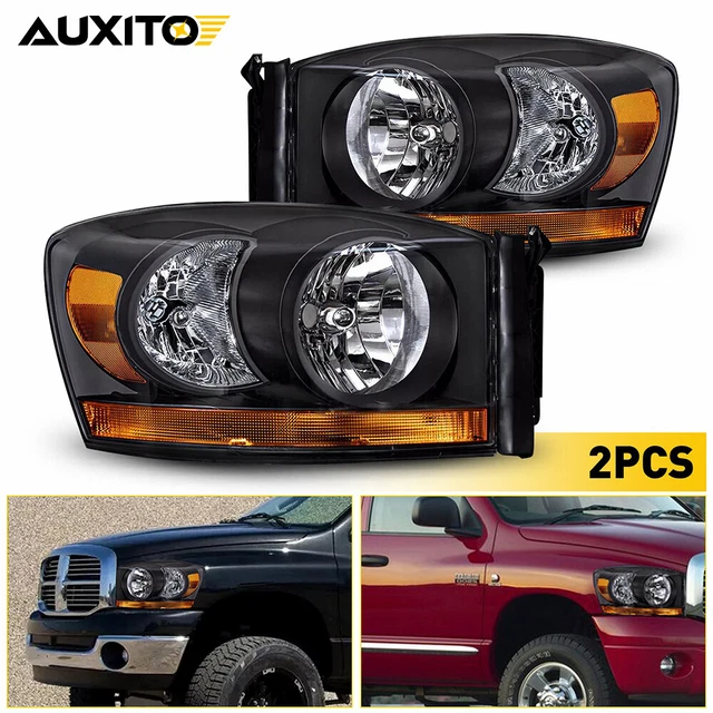 PHARES TRANSPARENTS PHARES pour Ram 1500 2500 3500 modèle 2006-2009 ...
