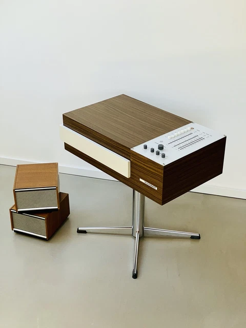TELEFUNKEN RONDO STEREO 101 Vintage 70s Luxus Record Player Radio Teak ...