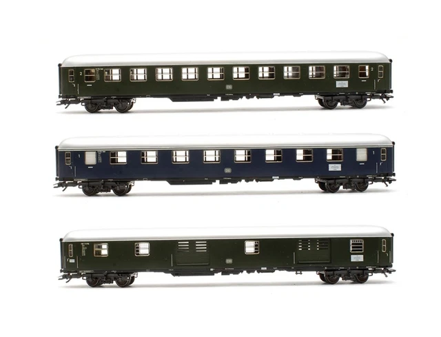 MARKLIN 'HO' GAUGE 42758 Db Blue & Green Set Of 3 1St/2Nd/Baggage ...