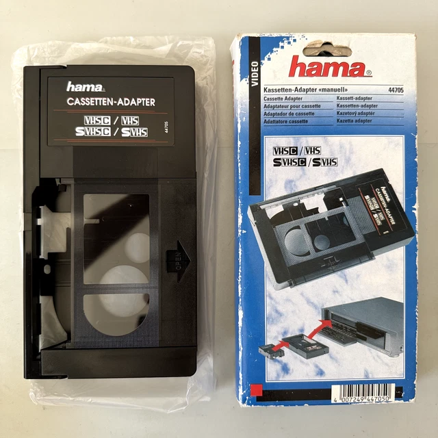 HAMA CASSETTE ADAPTER VHS-C to VHS & SVHS-C to SVHS Video Converter ...
