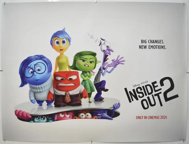 INSIDE OUT 2 (2024) Original Quad Film Poster - Disney Pixar (Teaser ...