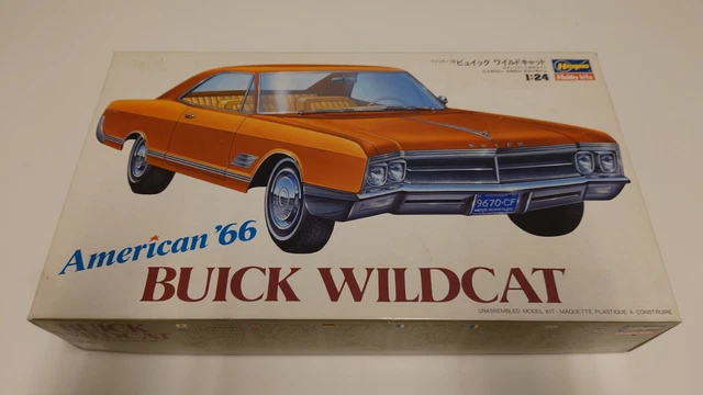 HASAGAWA 1966 BUICK Wildcat Hardtop 1/24 Scale Model Kit Collection Lot ...