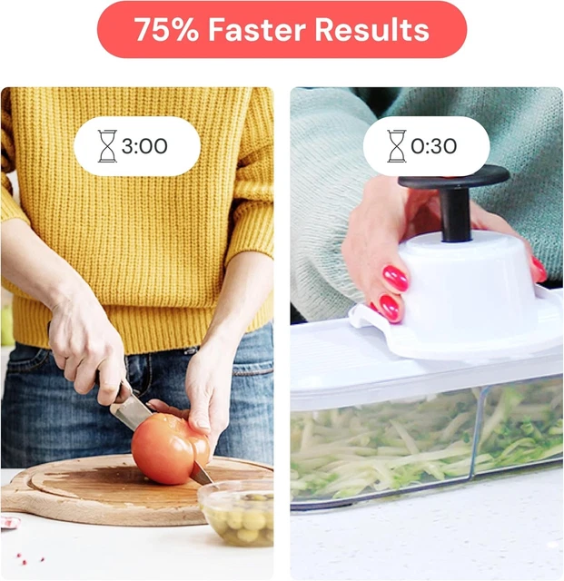 MANDOLINE SLICER-FULLSTAR VEGETABLE Chopper - Julienne Cutter Dicer ...