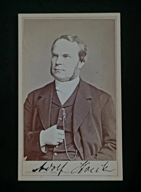 ADOLF STOECKER FIRMATO Cappellano Corte Reale Kaiser Guglielmo Prussia ...