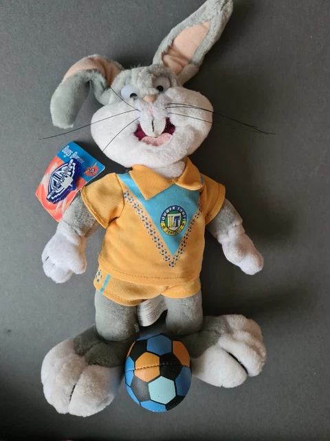 LOONEY TUNES FOOTBALL Bugs Bunny Plush Warner Bros 1998 Pre Owned £4.99 ...