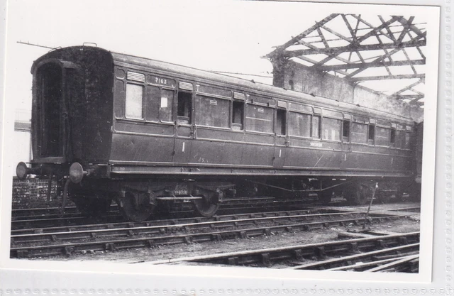 EX LSWR SOUTHERN Railway Carriage Number 7163 Rp Photo £0.75 - PicClick UK