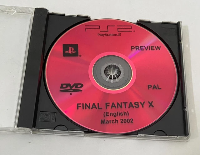 FINAL FANTASY X Preview Version Sony PlayStation 2 PS2 2002 Square Pre ...