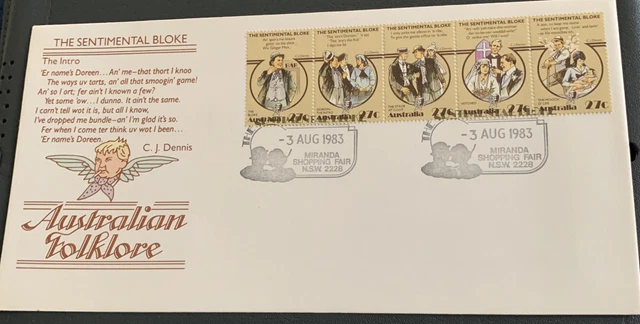 AUSTRALIA FDC 1983 Australian Folklore The Sentimental Bloke EUR 1,36 ...