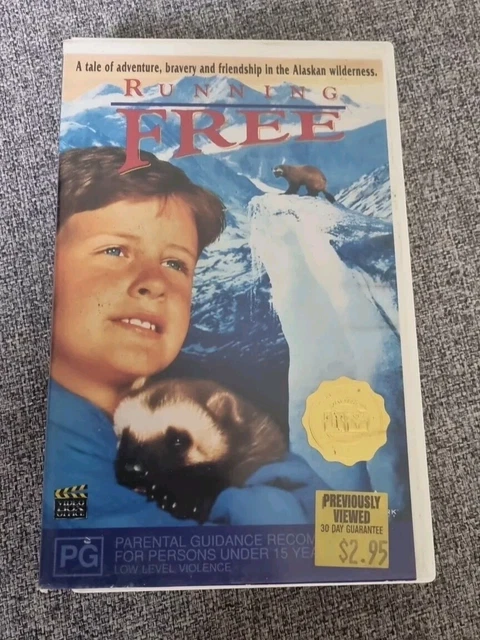 RUNNING FREE VHS Big Box RARE BLOCKBUSTERS VIDEO EX RENTAL $19.99 ...