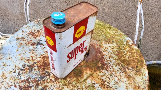 BIDON HUILE ANCIEN SHELL SUPER 100 EUR 12,00 - PicClick FR