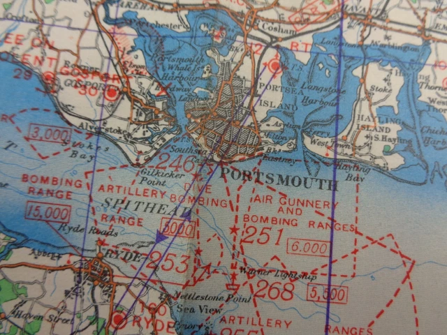 WW2 RAF MAP marked "BANQUET" (BATTLE of BRITAIN, OPERATION BANQUET ...