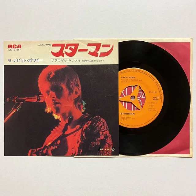 DAVID BOWIE STARMAN Rare First Domestic Vinyl 7Inch Glam Rock EUR 797 ...