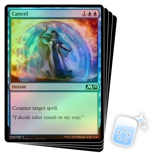 FOIL CANCEL X4 Core Set 2019 M19 Magic MTG CARTE COMME NEUF EUR 2,23 ...