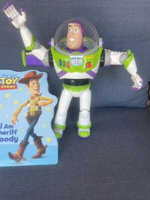 DISNEY PIXAR POWER Up Buzz Lightyear Talking Action Figure Lights 12 ...