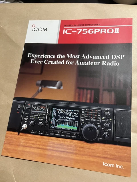 ICOM IC-756PROII ORIGINAL SALES BROCHURE £22.10 - PicClick UK
