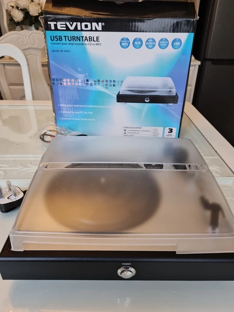 TEVION USB TURNTABLE Record Vinyl to PC Recording Brand New unused with ...