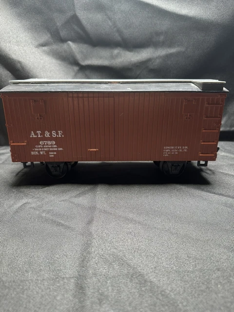 EZTEC G GAUGE Car Freight Box A.T.&S.F. Railroad Rio Grande Train No ...