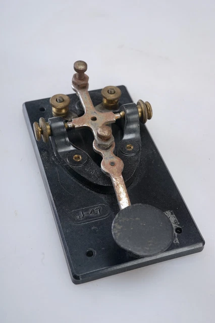 VINTAGE WWII J-47 Military Telegraph Key Keyer Morse Code $49.00 ...