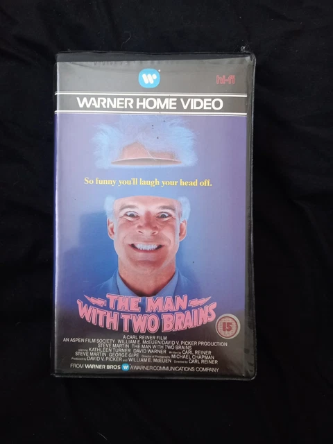 THE MAN WITH Two Brains - Vhs Pre Cert Ex Rental Big Box Warner £23.60 ...