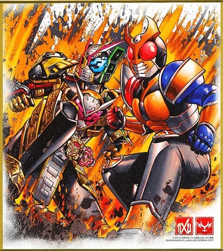 7. ZI-O TRINITY & Agito Trinity Form Kamen Rider Shikishi ART9 Syokugun ...