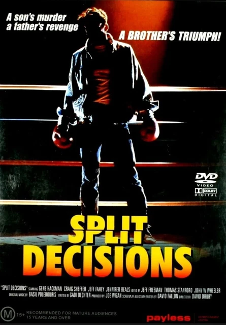 BOXING MOVIE SPLIT DECISIONS DVD Gene Hackman 1988 Jeff Fahey R4 VGC ...