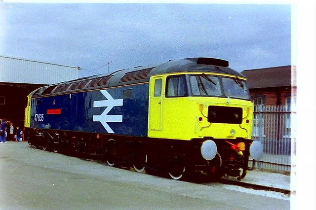 35MM RAILWAY COLOUR Negative Class 47 635 in Doncaster Works £1.75 ...