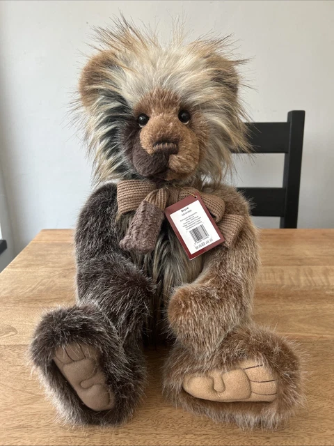 CHARLIE BEARS BRYCE Teddy Bear RARE With Swing Label £79.99 - PicClick UK